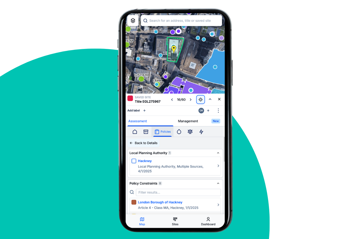 LandTech Mobile Experience | UK Site sourcing